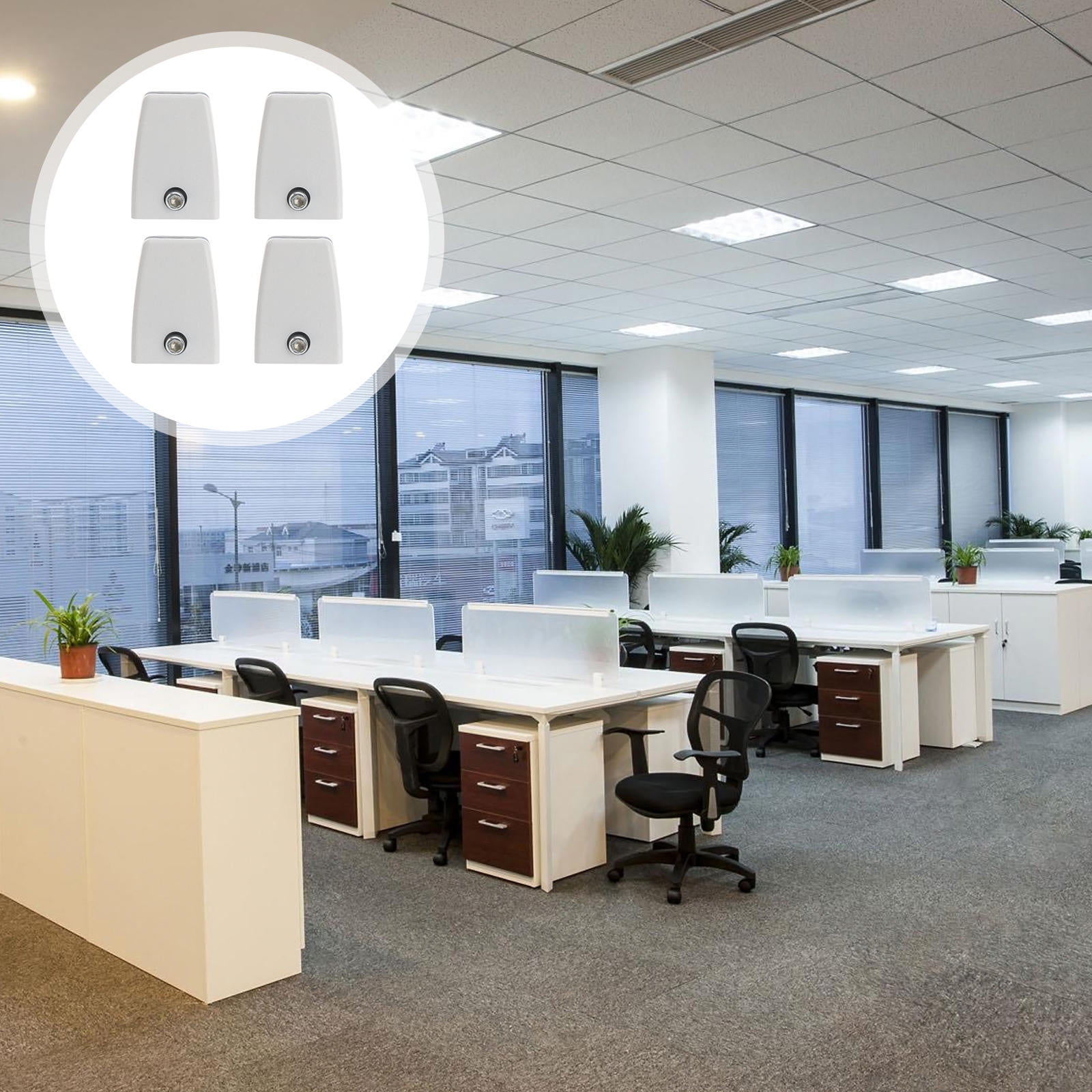 Raindrops 4 Pcs Clamp for Desk Divider Office Partition Clamps Holder ...