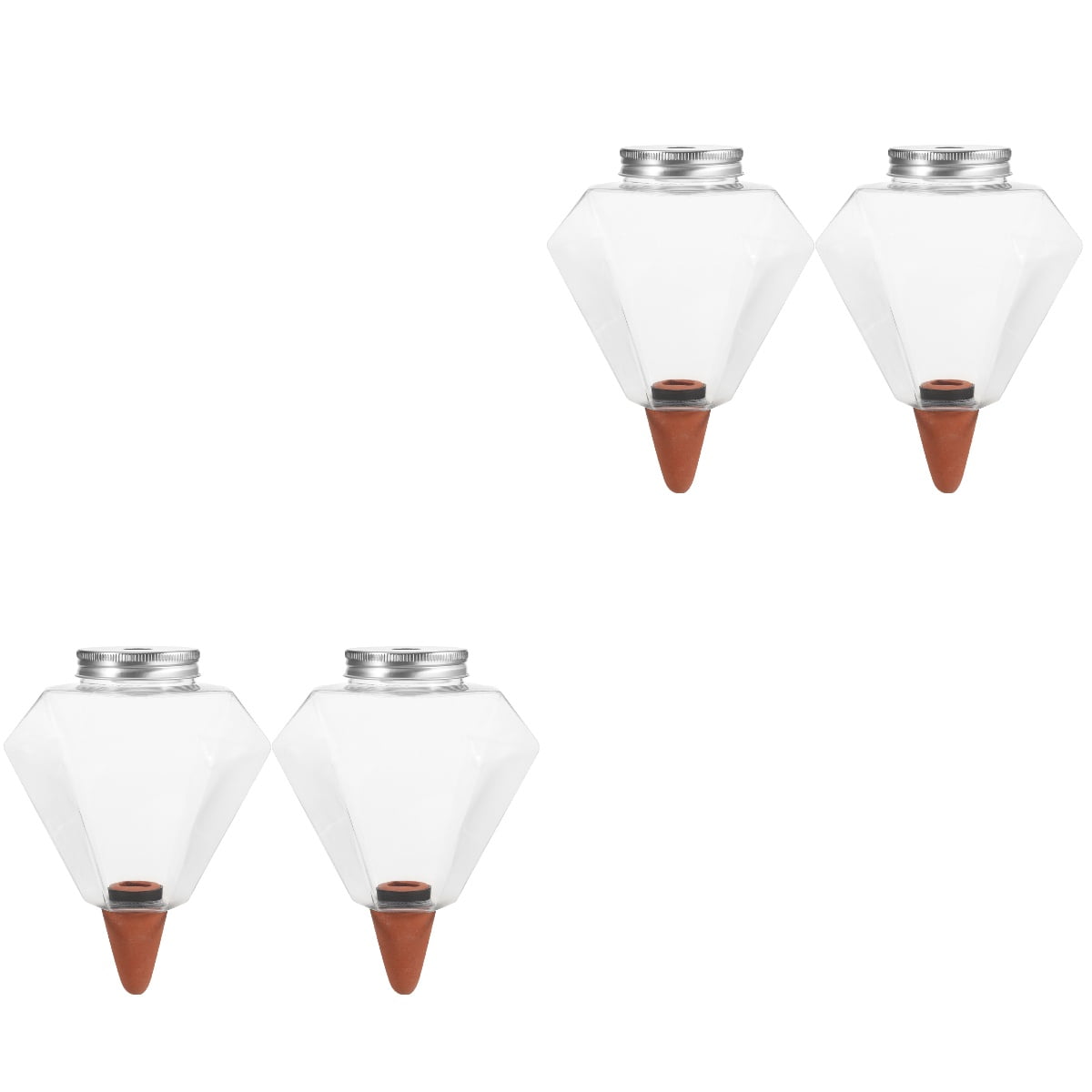 Raindrops 4 Pcs Clear Automatic Watering Insert Creative Self-watering ...