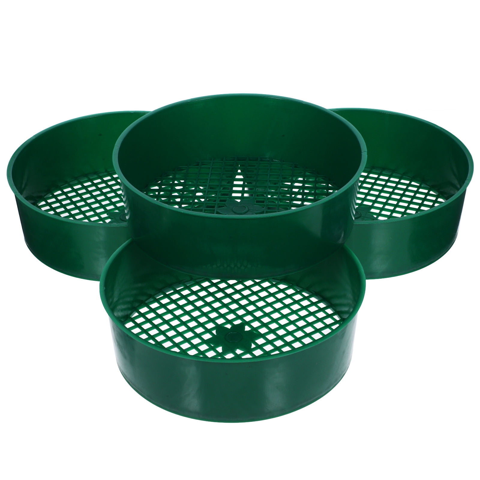 Raindrops 4 Pcs Compost Sifters Plastic Sieve for Garden Gardening Soil ...