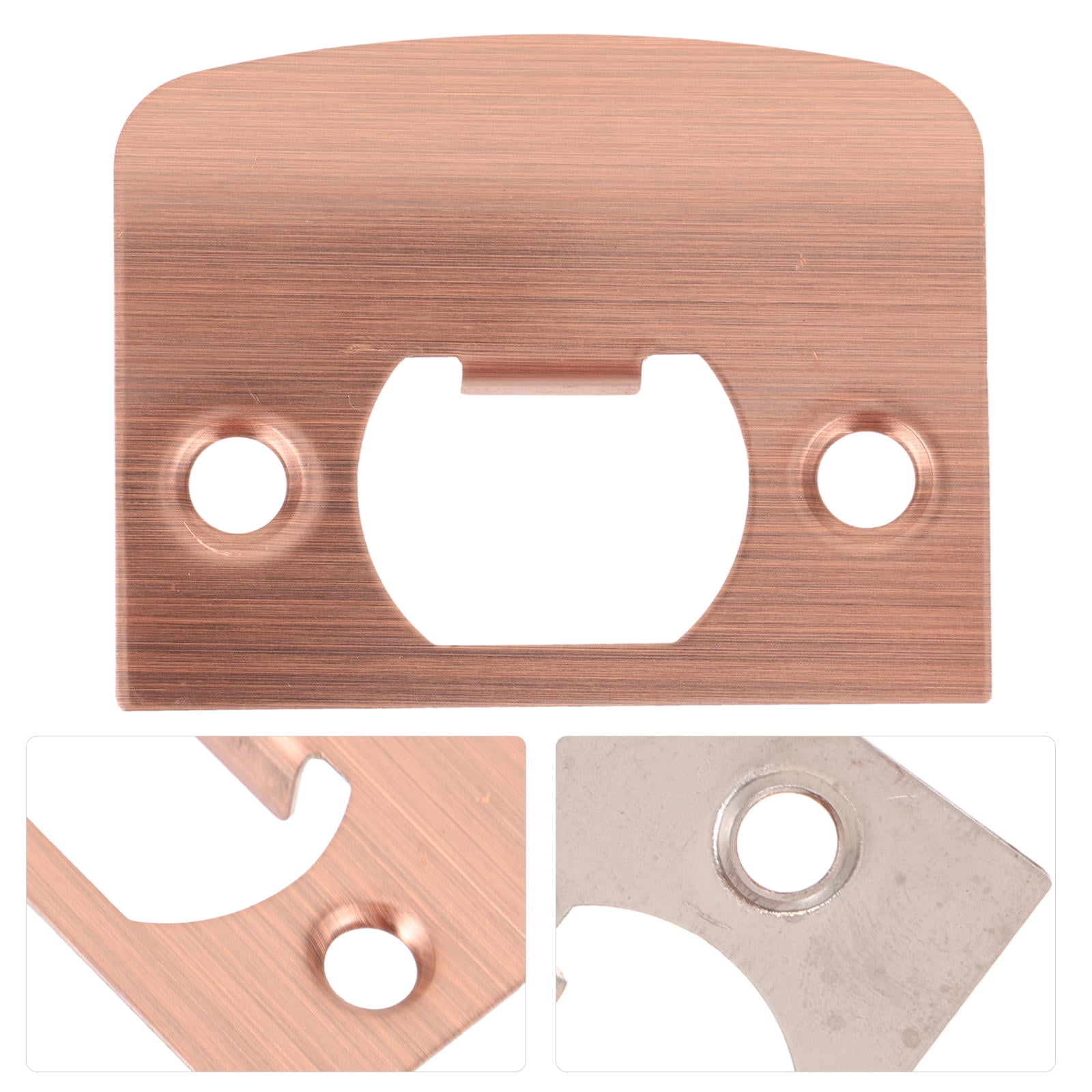 Raindrops 4 Pcs Deadbolt Strike Plate Door Backplate Lock Tongue Guide ...