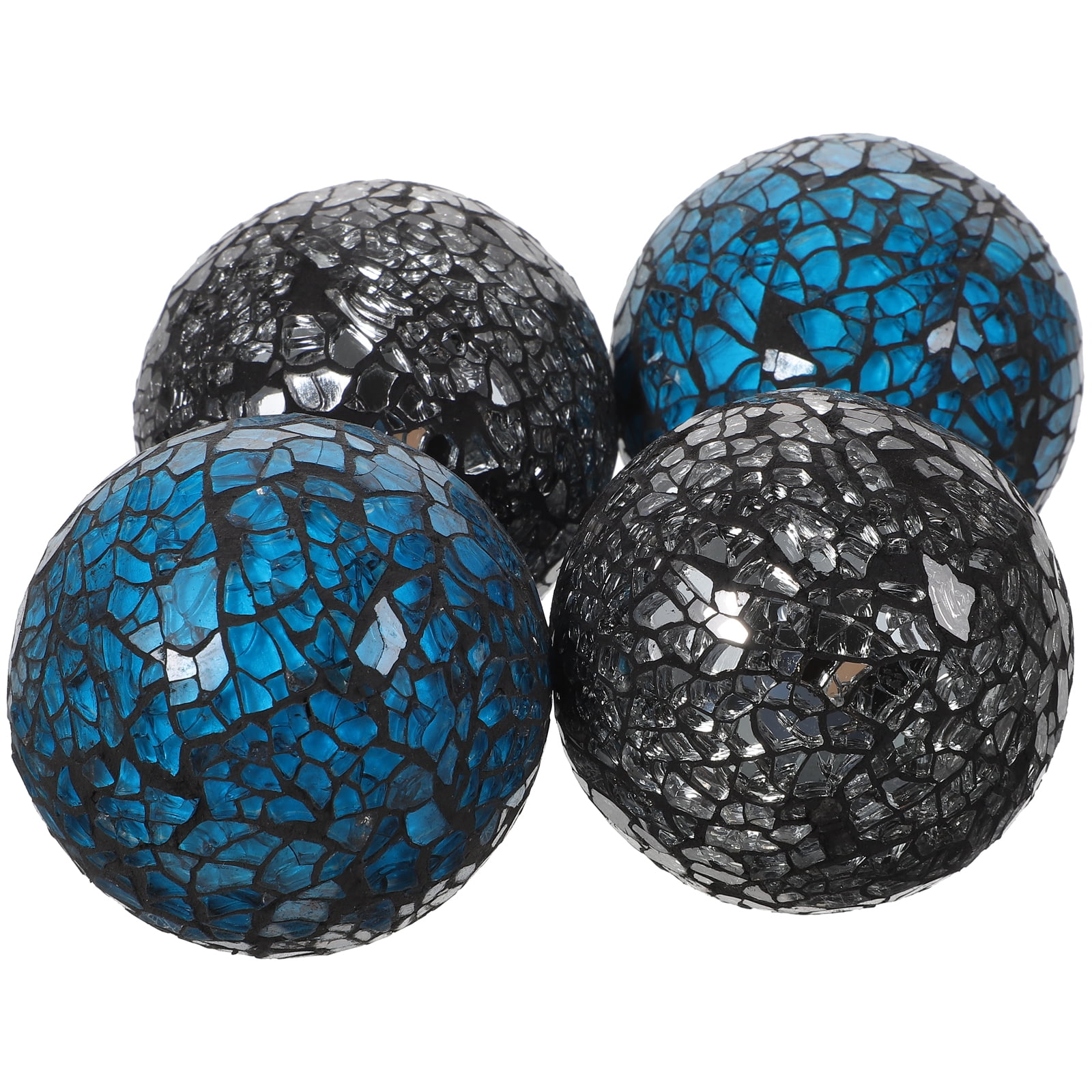 Raindrops 4 Pcs Decor Orb Decorative Bowl Mosaic Ball Home Decoration ...