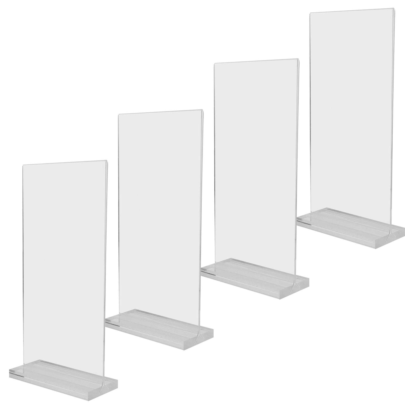 Raindrops 4 Pcs Desktop Clear Menu Stand Acrylic Display Board ...