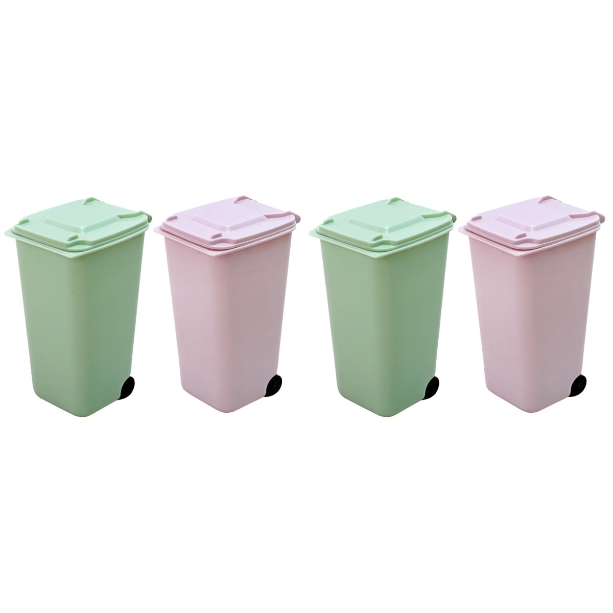 Raindrops 4 Pcs Desktop Mini Trash Can Mini Wastebasket Countertop ...
