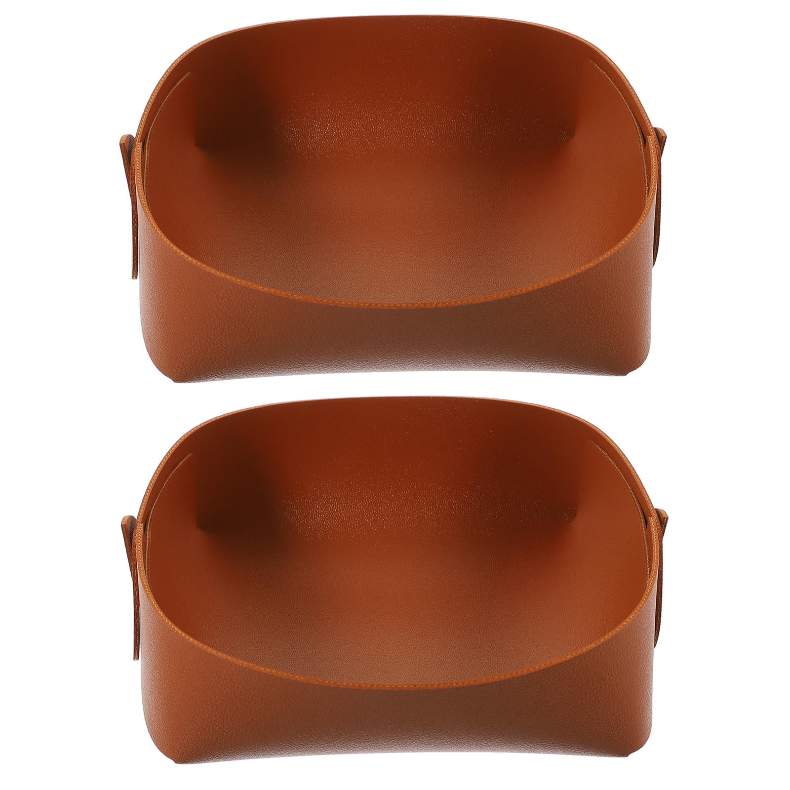 Raindrops 4 Pcs Desktop Storage Trays Entryway Key Holders Leather Keys ...