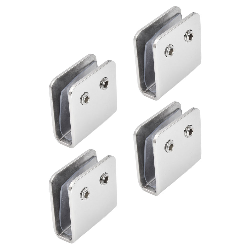 Raindrops 4 Pcs Floating Shelf Stainless Steel Retaining Clip 4.50X4 ...