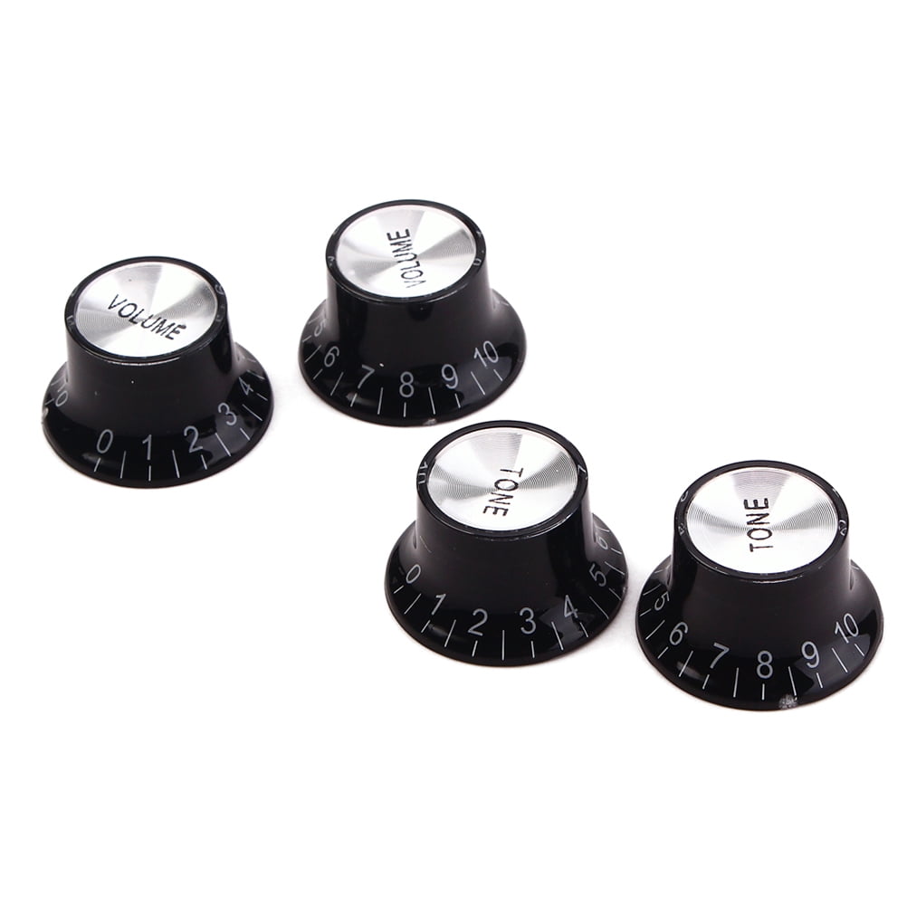Raindrops 4 Pcs GD23 Aluminum Acrylic Guitar Control Knob for Electric ...