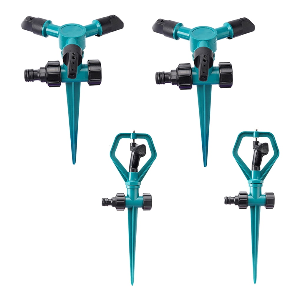 Raindrops 4 Pcs Garden Floor Outlet Sprinkler System Lawn Rotating ...