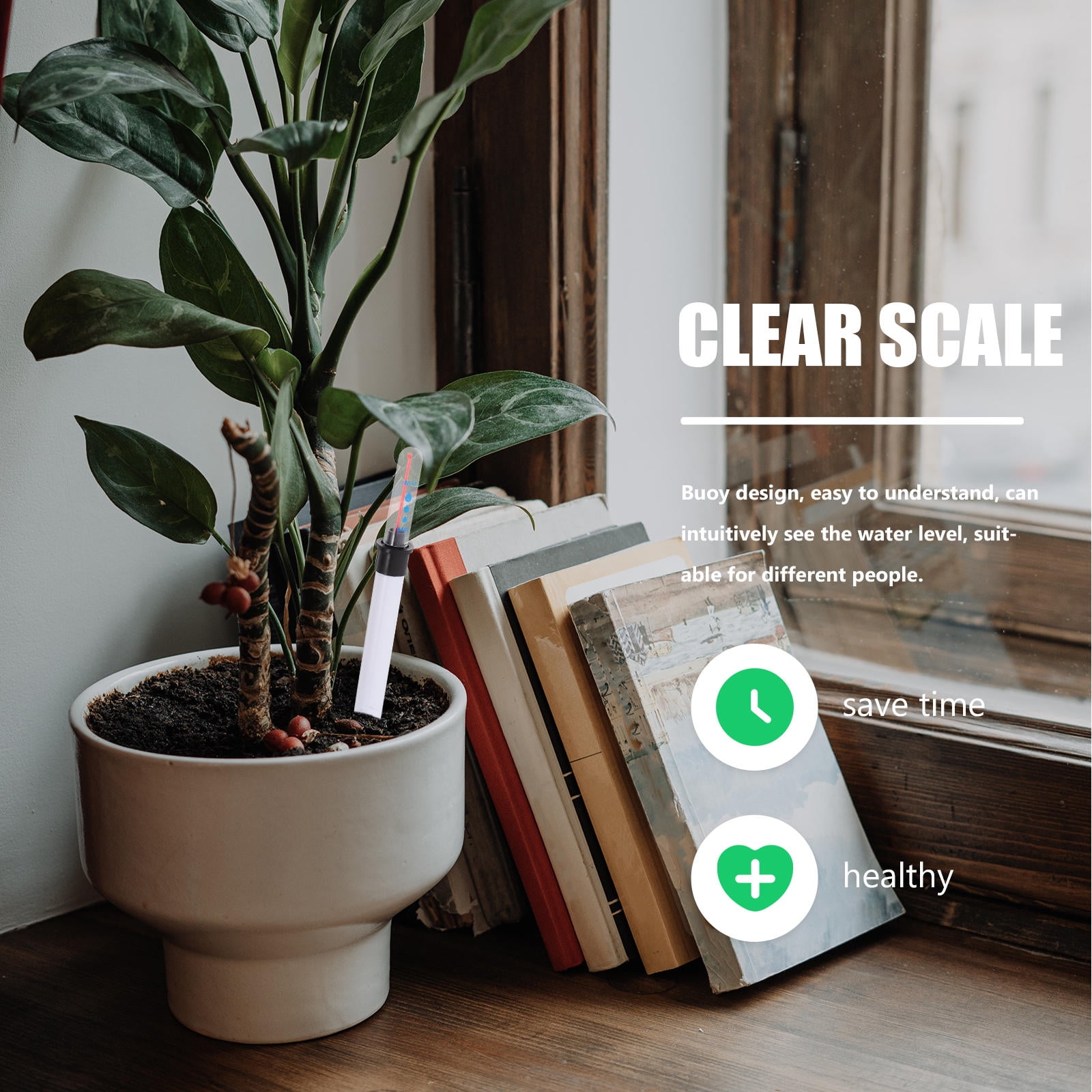 Raindrops 4 Pcs Garden Water Level Scale Water Level Indicator Child ...