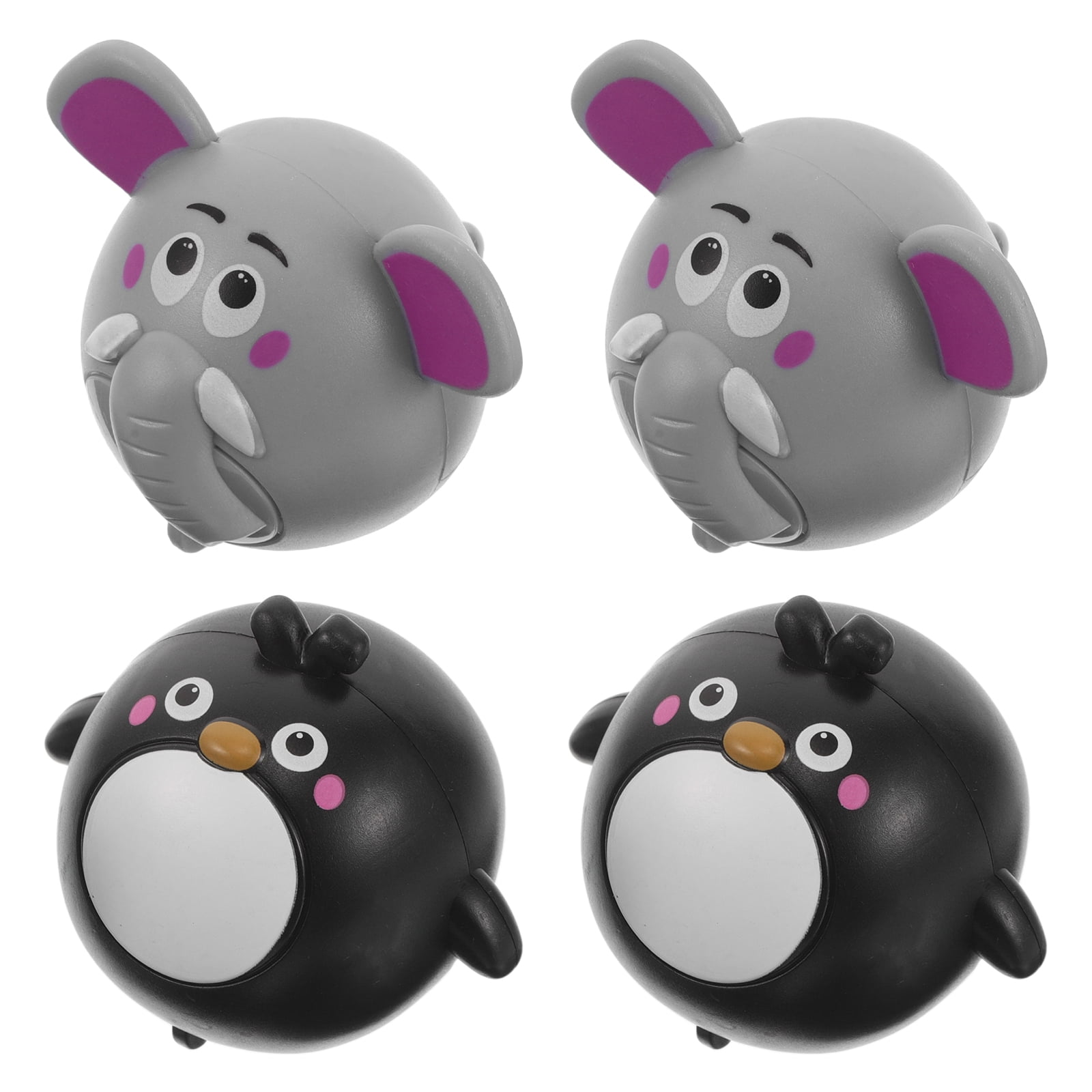 4pcs Mini Animal Toy Cars Pull Back Inertia Cars for Kids Assorted ...