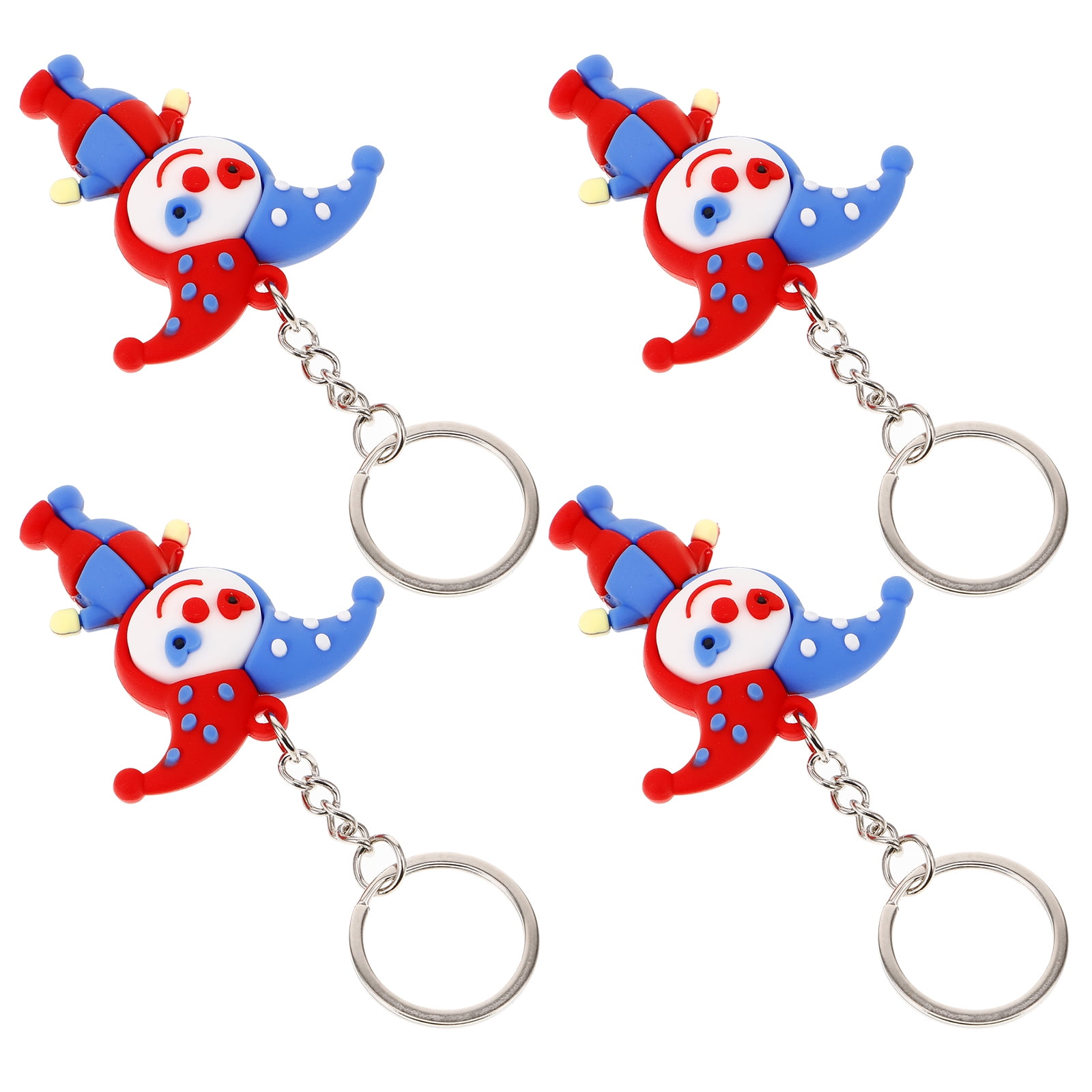 Raindrops 4 Pcs Handheld Belly Button Brush Clown Keychain Lovers ...
