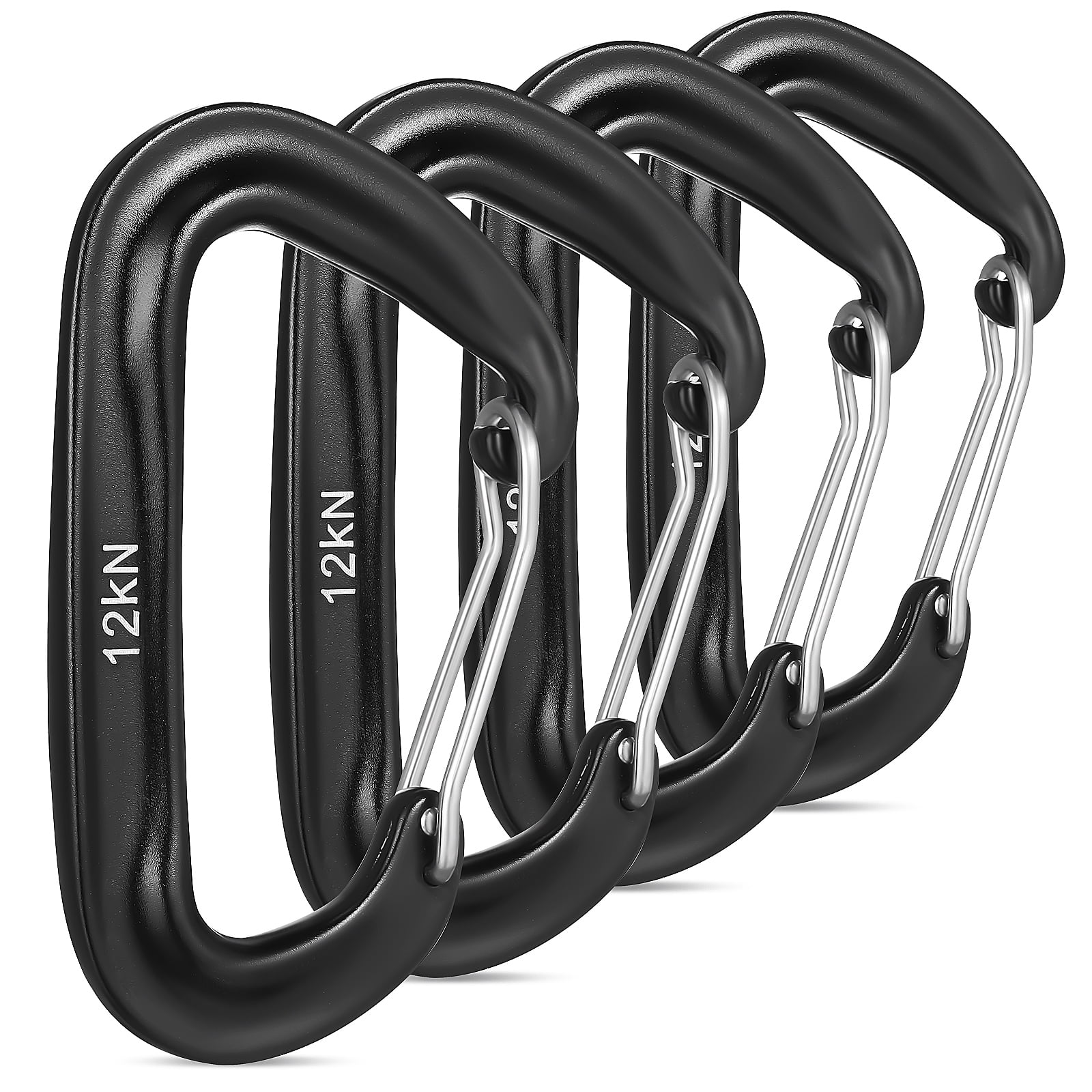 HONMEET Durable Carabiner Outdoor Activities 4Pcs 3.1X2.0X0.2In ...