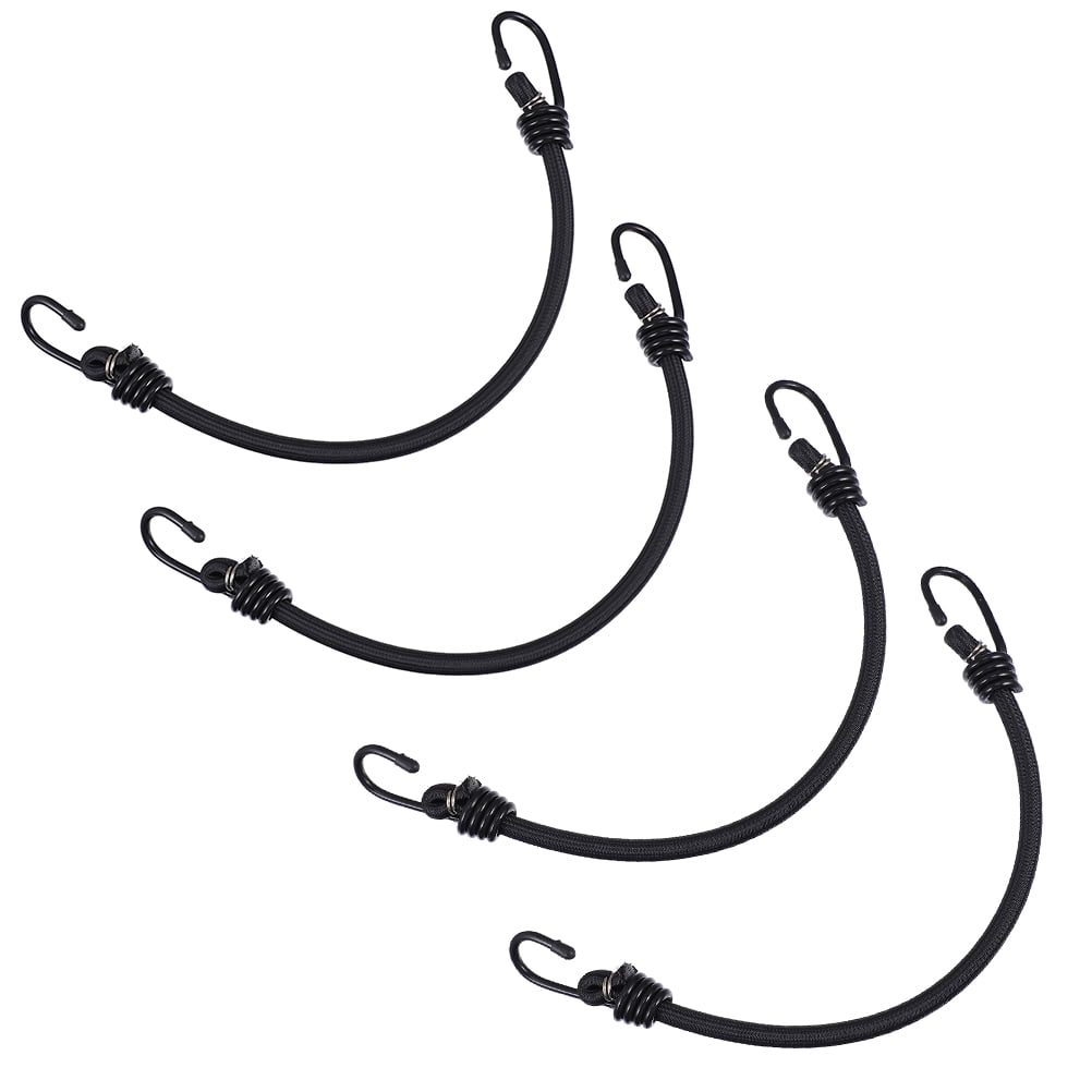 Raindrops 4 Pcs Heavy Duty Cords with Hooks Luggage Rope Elastic Truck ...