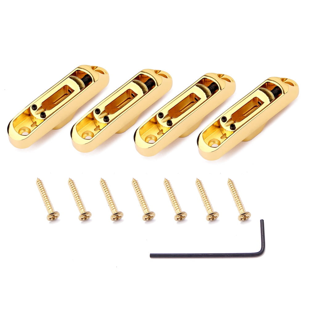 Raindrops 4 Pcs Heavy Duty Single String Bass Bridge Guitar Parts ...