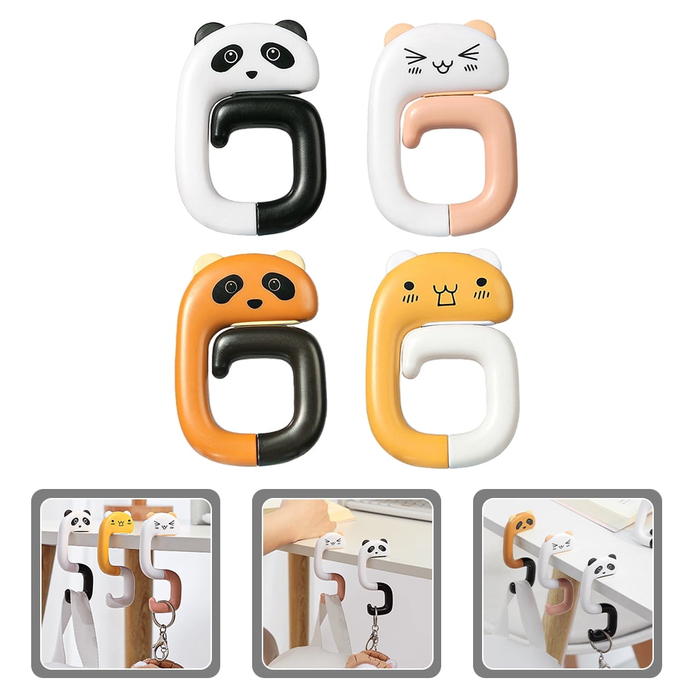 Raindrops 4 Pcs Hooks Table Edge Purse Hook Table Hanger Student 7.50X5 ...