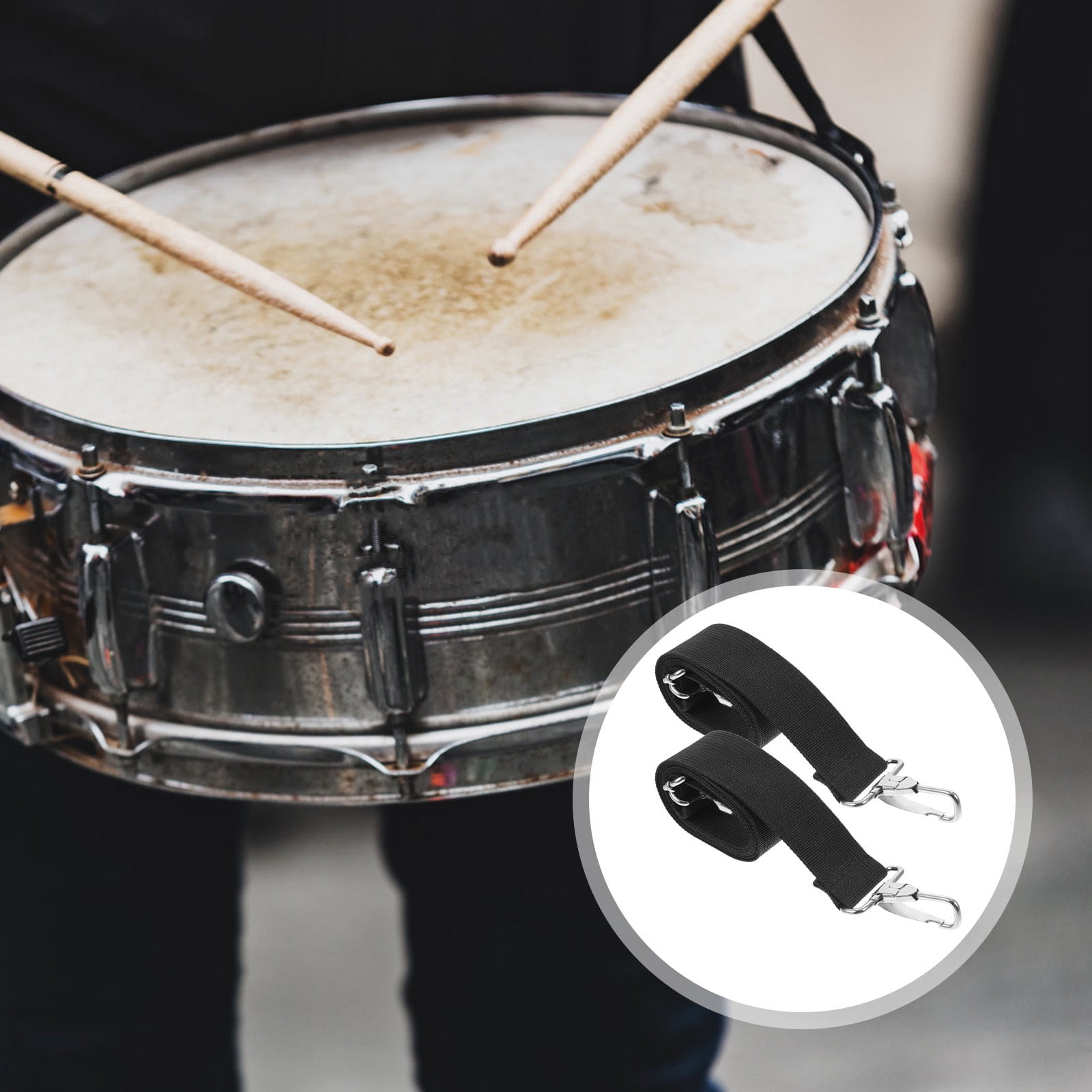 Raindrops 4 Pcs Instrument Part Marching Snare Drum Sling Strap Belt ...