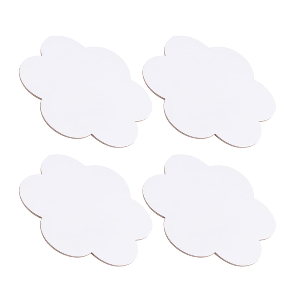 Raindrops 4 Pcs Mini Canvas Boards Flower Shape Tiny Painting Canvas ...