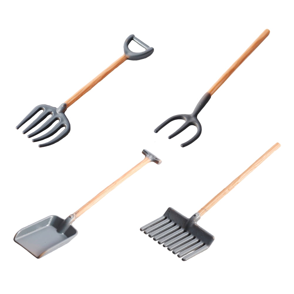 Raindrops 4 Pcs Mini Farm Shovel Kids Gardening Set Big Rake Toy Child ...