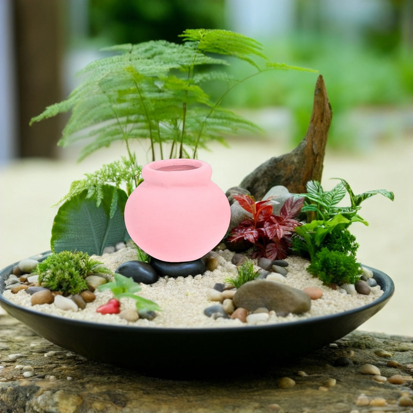 Raindrops 4 Pcs Mini Plant Nursery Containers Tiny Clay Pots Miniature ...