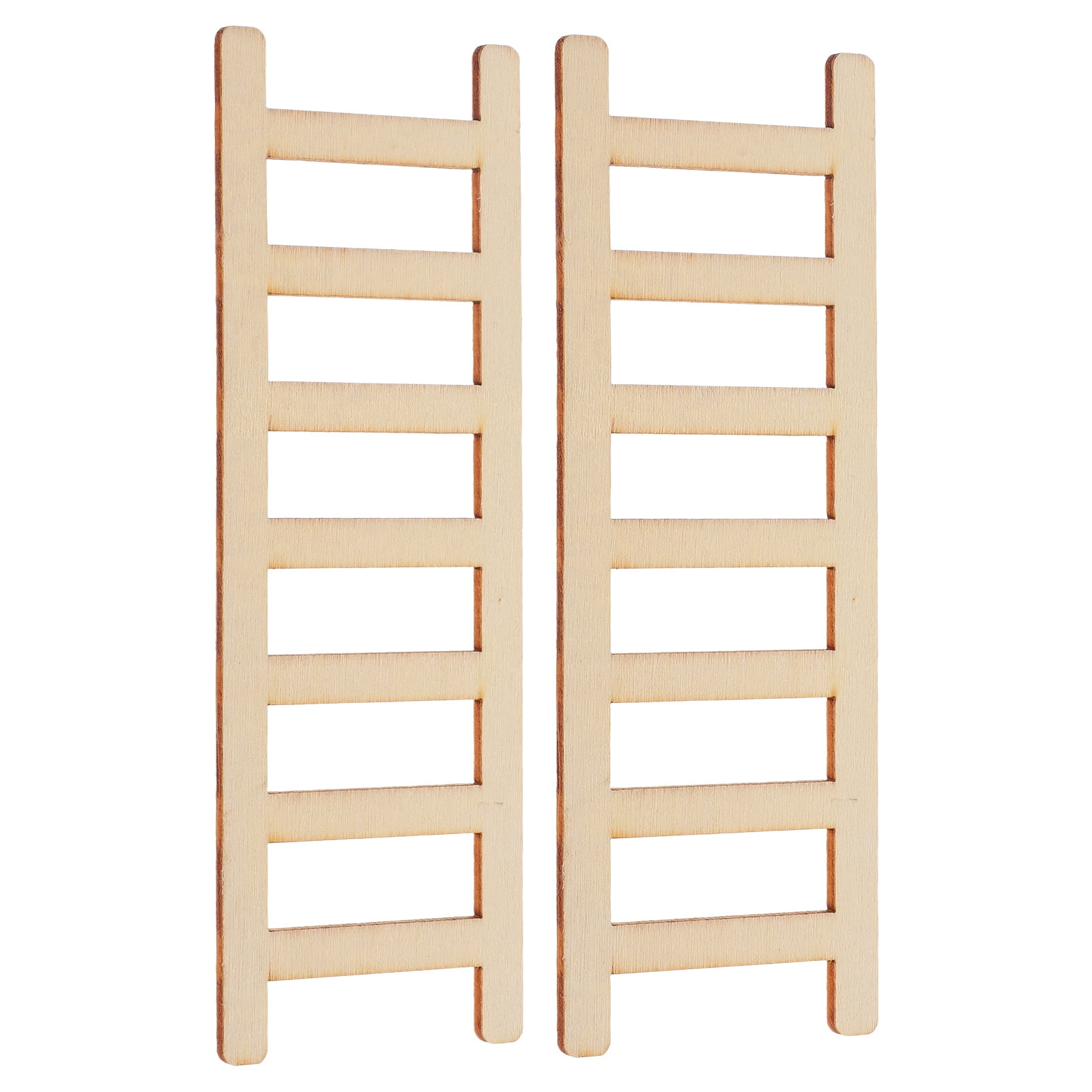 Raindrops 4 Pcs Miniature Step Ladder Mini Wooden Ladder Mini House ...