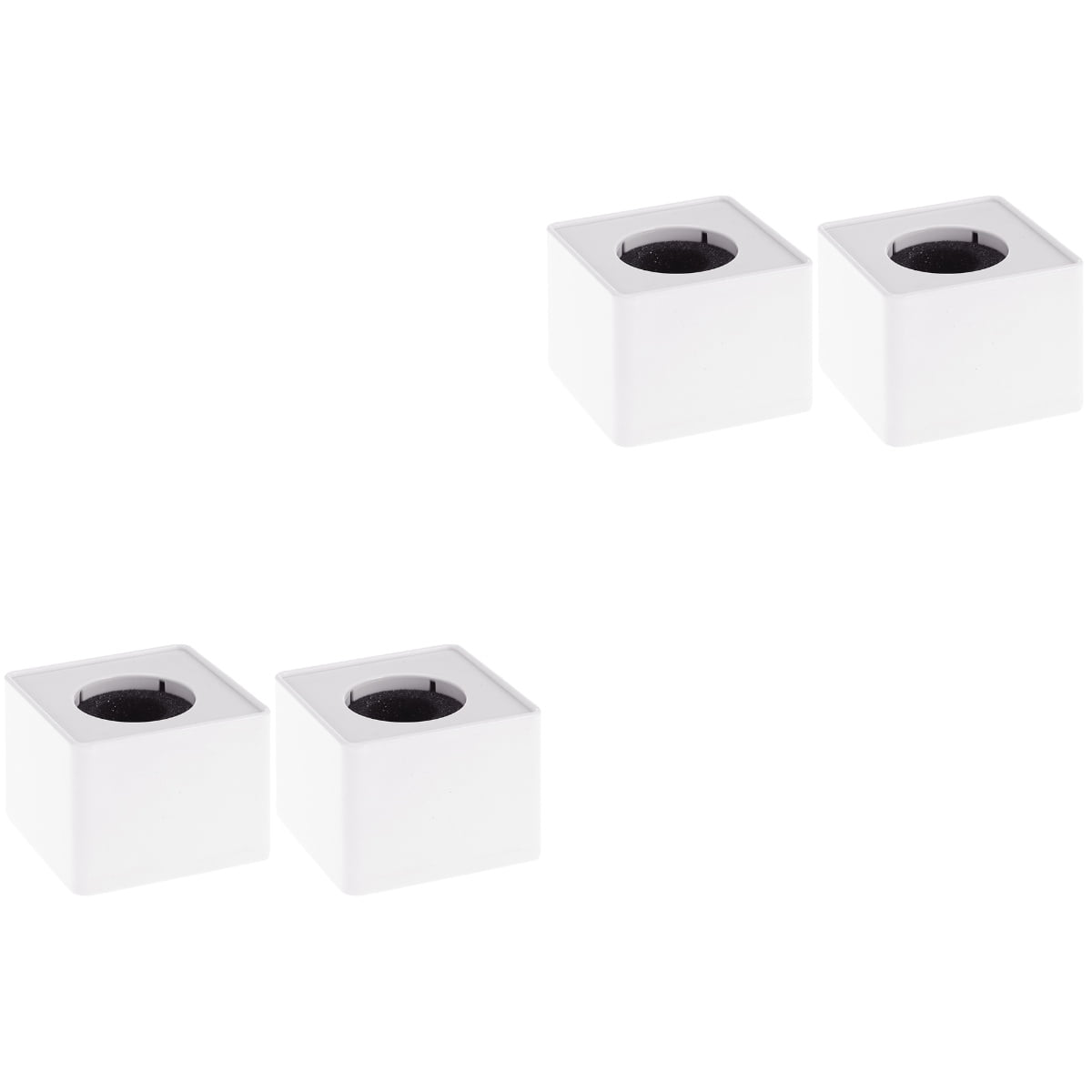 Raindrops 4 Pcs Portable ABS Injection Molding Square Shaped Interview ...