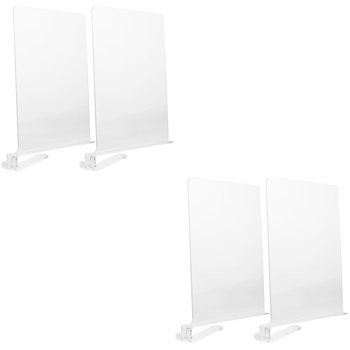 Raindrops 4 Pcs Shelf Dividers Book Shelf Divider Cabinet Divider ...