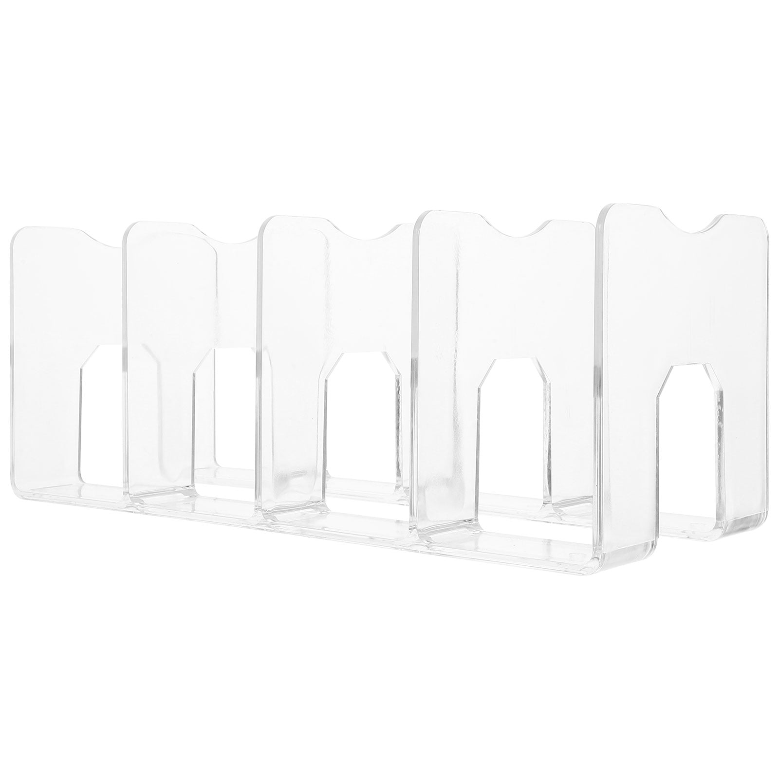Raindrops 4 Pcs Transparent Four-compartment Bookshelf Stackable ...