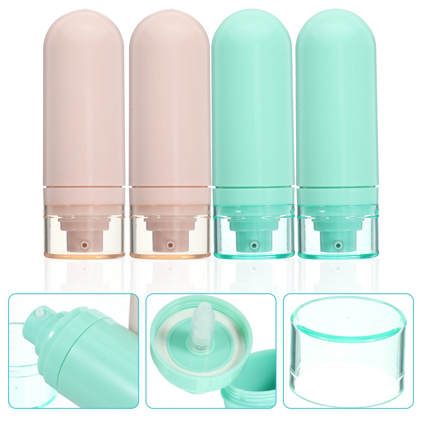Raindrops 4 Pcs Travel Shampoo and Conditioner Bottles Toiletries Bag ...