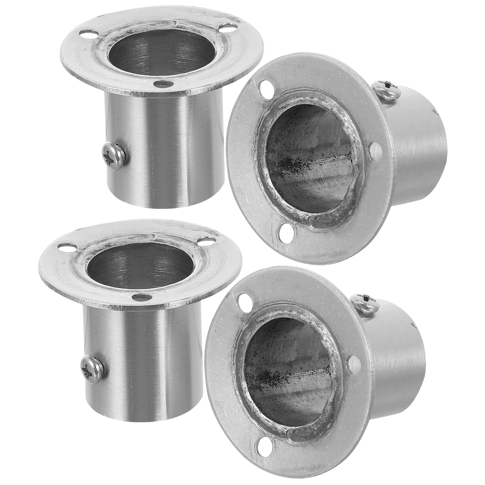 Raindrops 4 Pcs Wardrobe Socket for Closet Rod Flange Supports Curtain ...