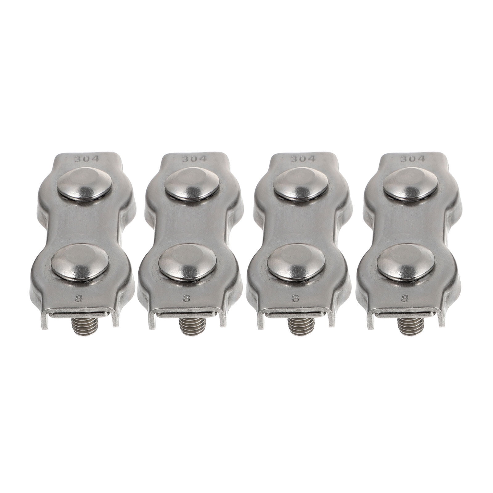 Raindrops 4 Pcs Wire Rope Double Clamp Cable Clips Crimping Tool ...