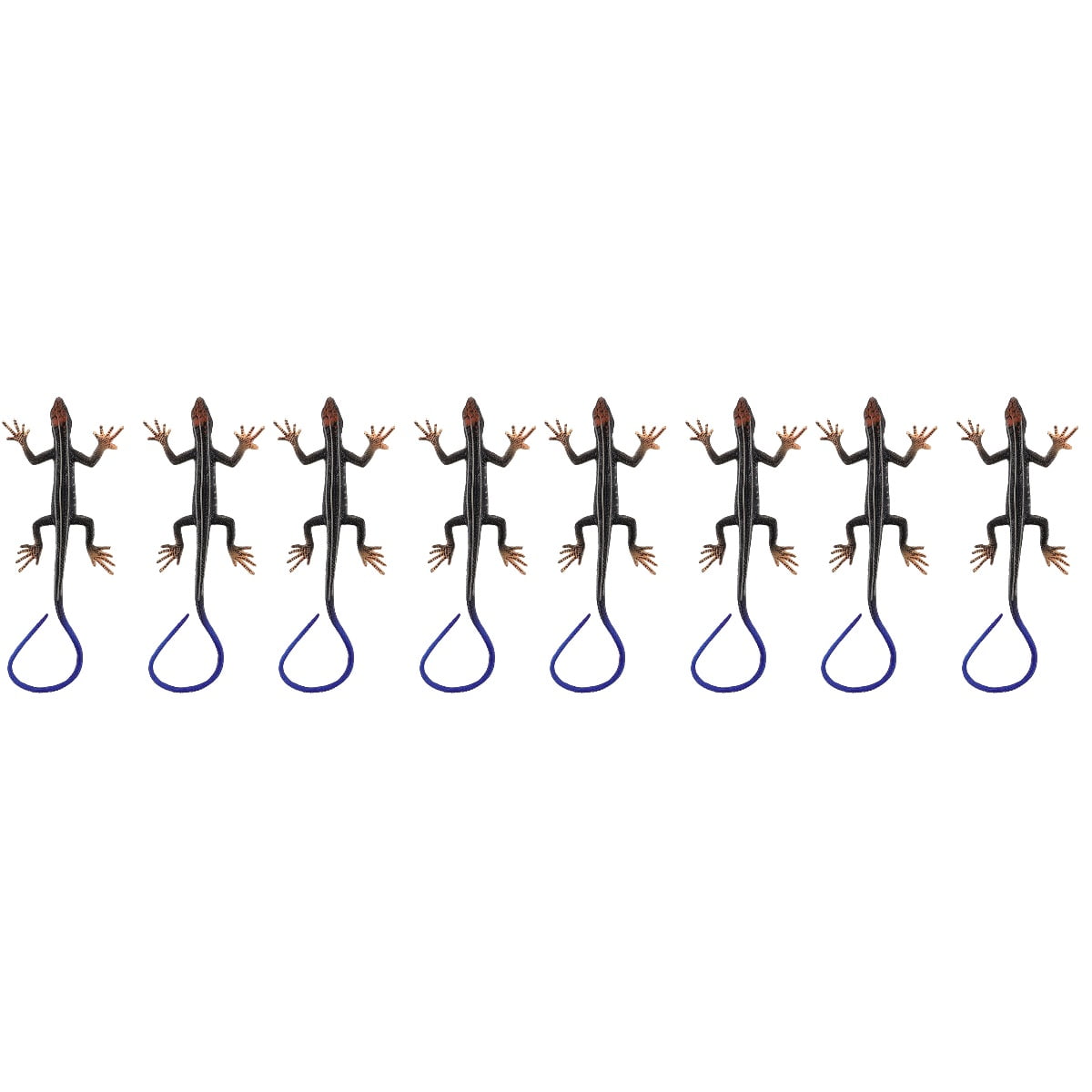 Raindrops 4 Pieces Four-legged Snake Model Artificial Lizards Tiny Size ...