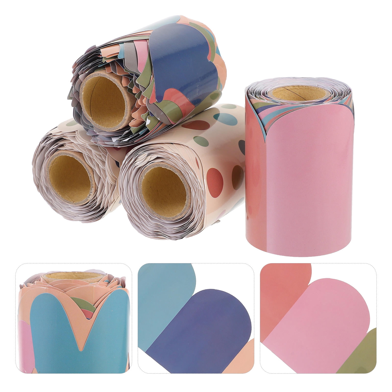 Raindrops 4 Rolls Bulletin Board Borders Waterproof Sticker - Walmart.com