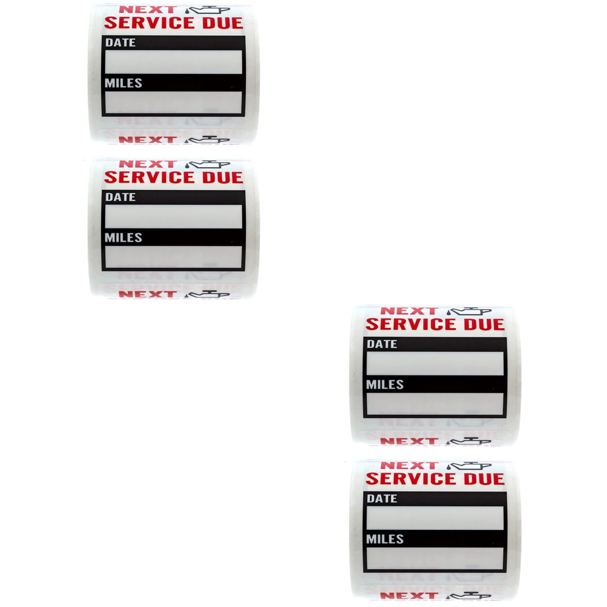 Raindrops 4 Rolls Car Repair Oil Change Service Label Sticker Adhesive ...