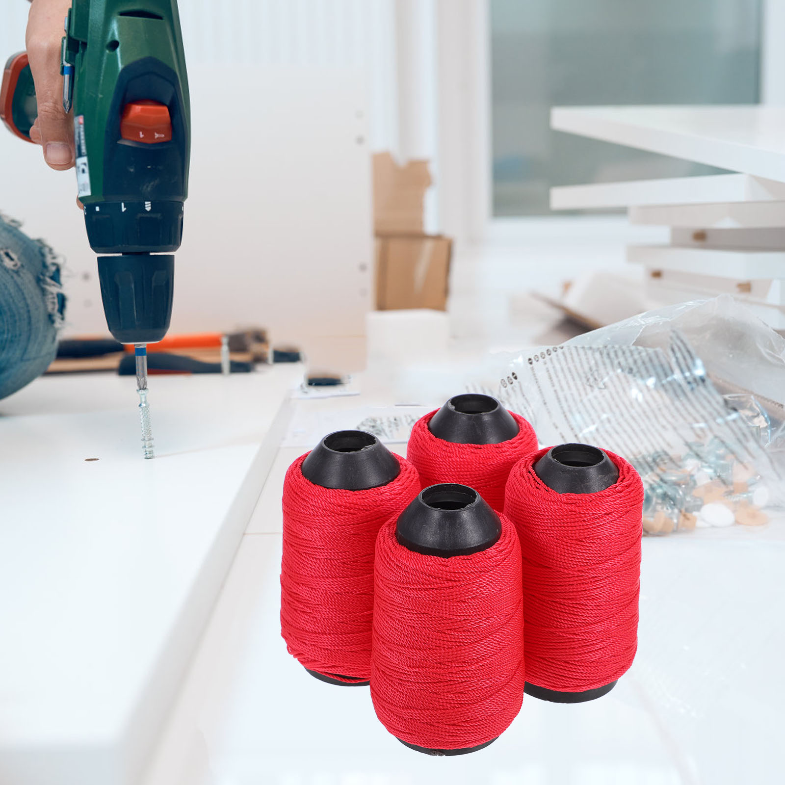 Raindrops 4 Rolls Heavy Duty String Plants Crafting Twine Garden Tying ...