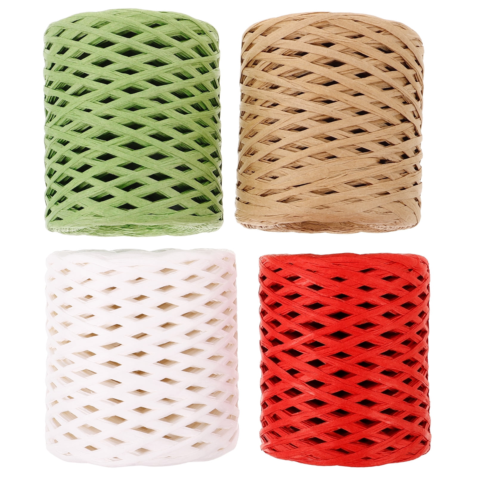 Raindrops 4 Rolls Of Raffia Paper Craft Rope Raffia Yarn Paper Rope ...