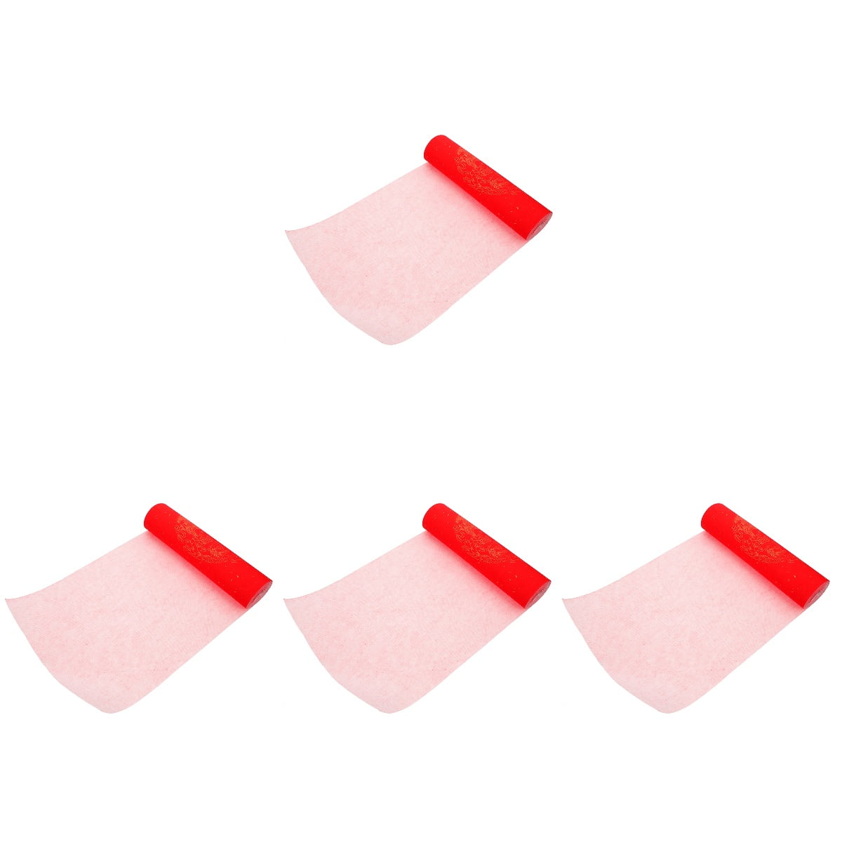 Raindrops 4 Rolls of Red Paper Spring Festival Couplets Scroll Red Rice ...