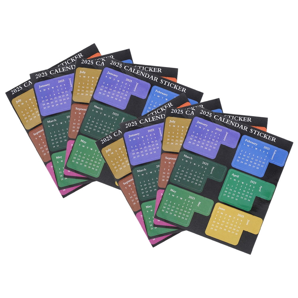 Raindrops 4 Sets 2025 Notebook Divider Stickers Calendar Monthly Index ...