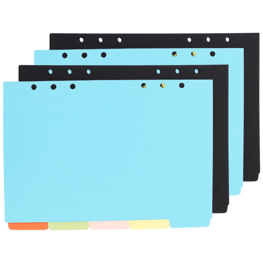 Raindrops 4 Sets Alphabetical Binder Dividers Colored Pages - Walmart.com