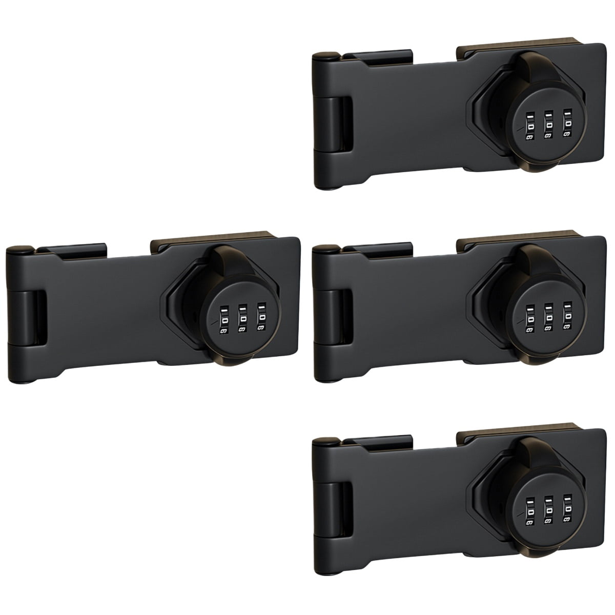 Raindrops 4 Sets Cabinet Door Combination Lock Anti-theft Drawer Lock ...