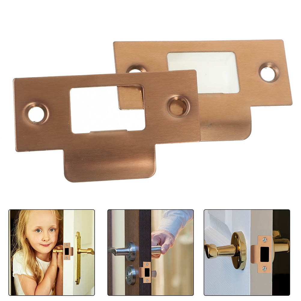Raindrops 4 Sets Deadbolt Covers Door Hole Filler Plate Reinforcement ...
