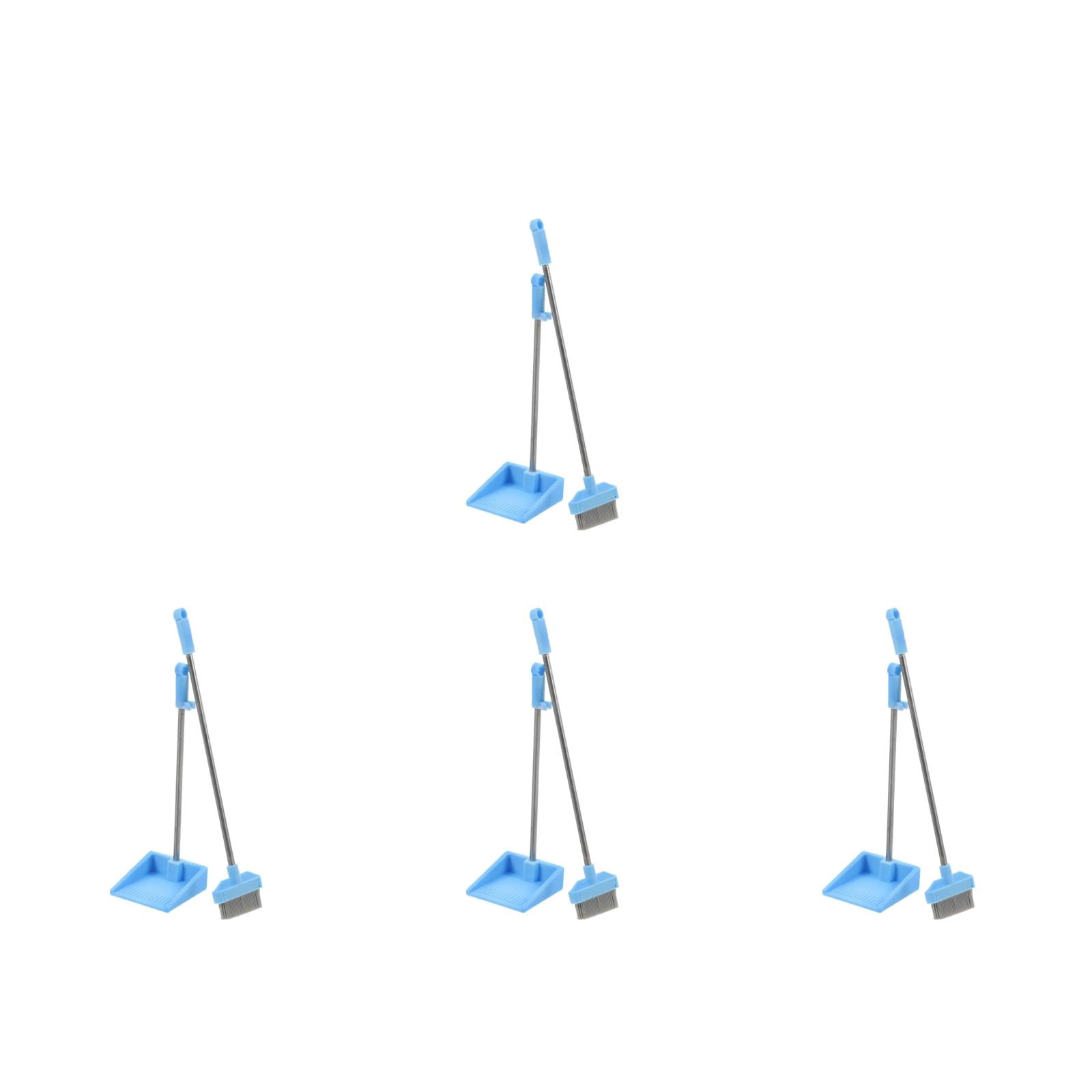 Raindrops 4 Sets Dollhouse Miniature Cleaning Supplies Set Mini Dustpan ...