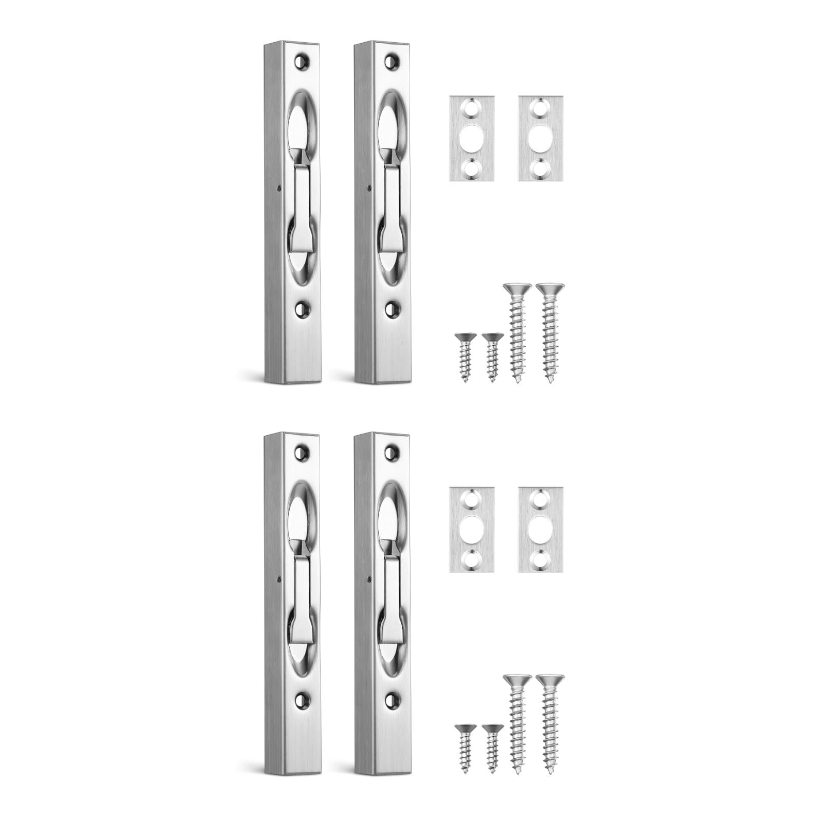 Raindrops 4 Sets Double Door Bolt Hidden Slide Flush Bolt Security Door ...