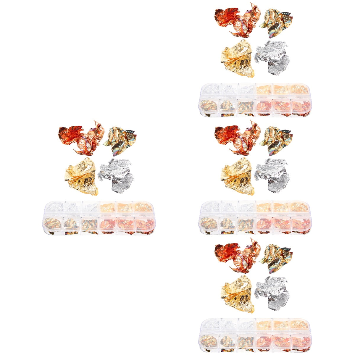 Raindrops 4 Sets Epoxy Resin Craft Filler Tinfoil Craft Filler Tinfoil ...