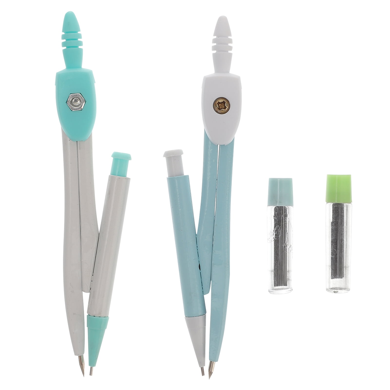 Raindrops 4 Sets Geometry Compasses Seat Toothed Headbands Office Blue ...