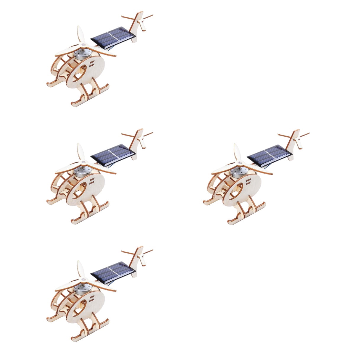 Raindrops 4 Sets Kids Diy Solar Aircraft Model Toy Handicraft ...
