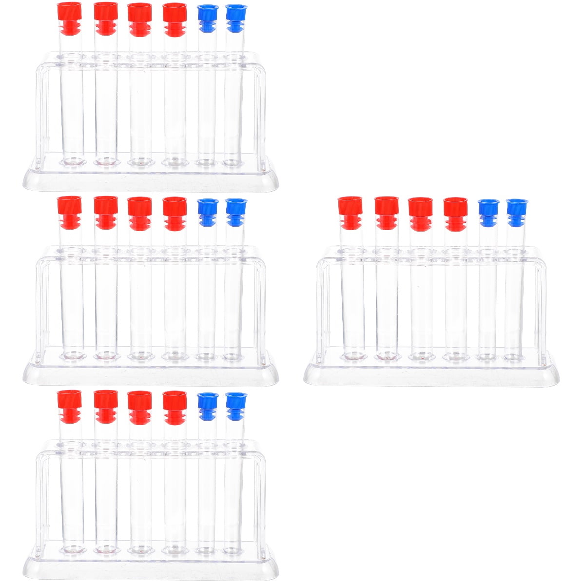Raindrops 4 Sets Laboratory Tube Holder Test Tube Rack Kit Plastic Tube ...