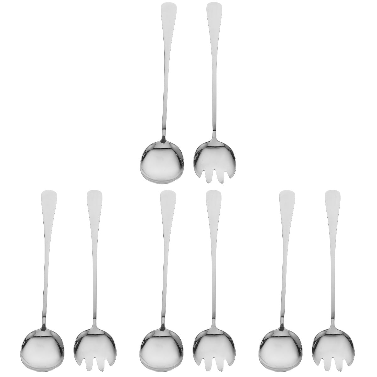 Raindrops 4 Sets Large Serving Spoons and Fork for Buffet Utensil Daily ...