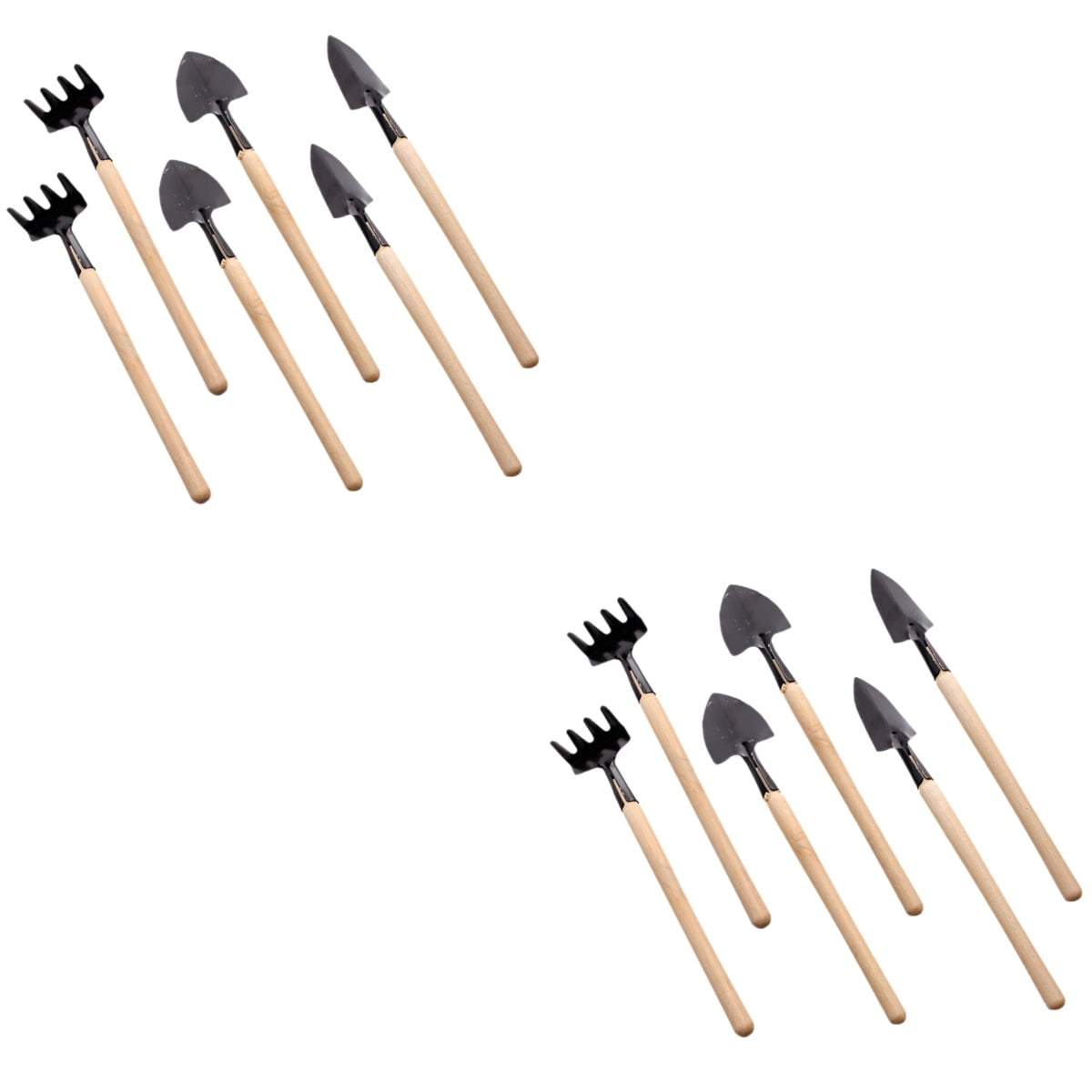 Raindrops 4 Sets Mini Gardening Tools Wood Handle Mini Planting Tools ...