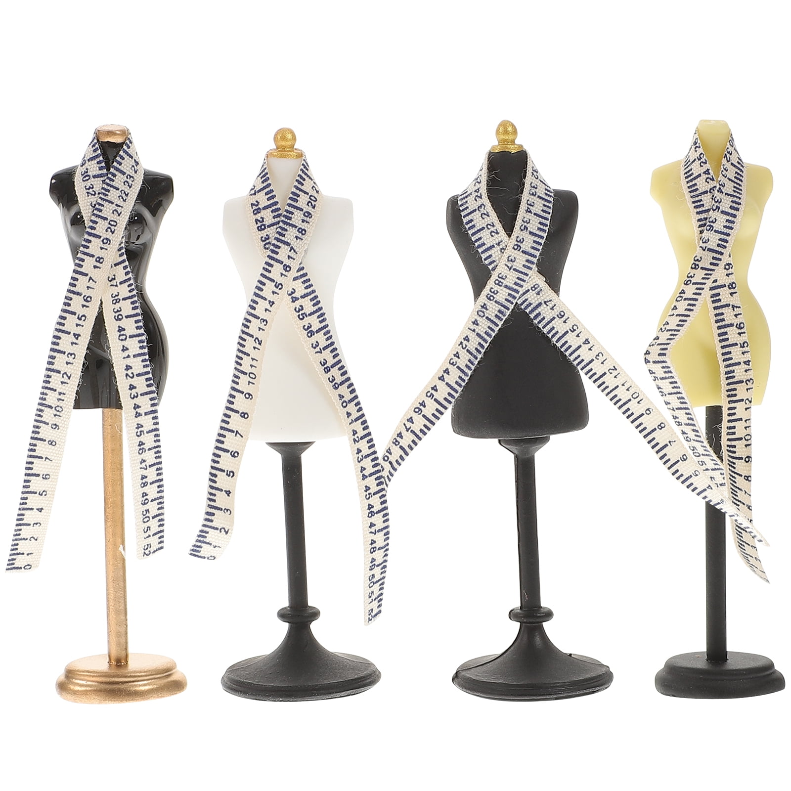 Raindrops 4 Sets Miniature Scene Mannequin Torso Doll Stand Costumes ...