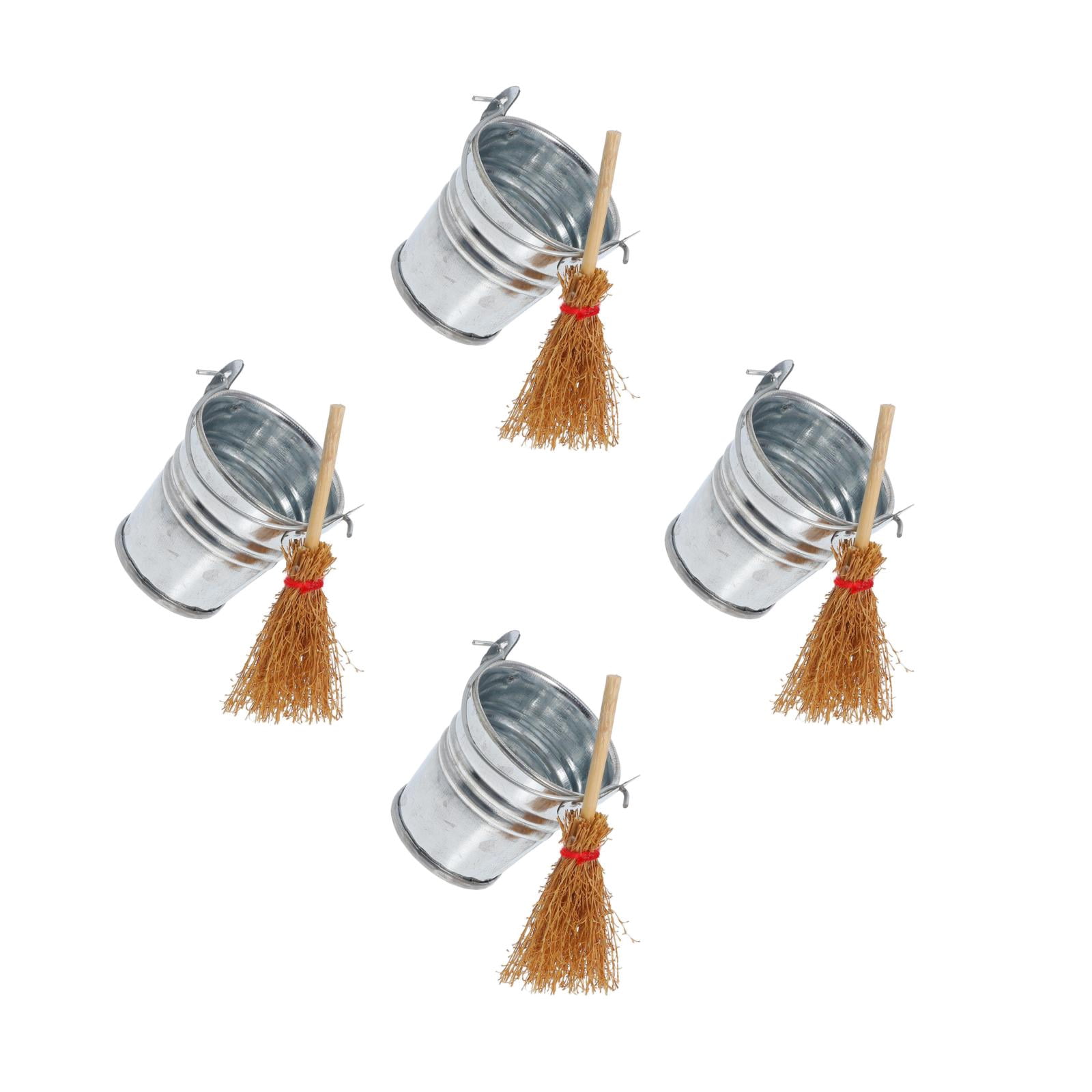 Raindrops 4 Sets Miniature Dollhouse Cleaning Set With Broom Small ...