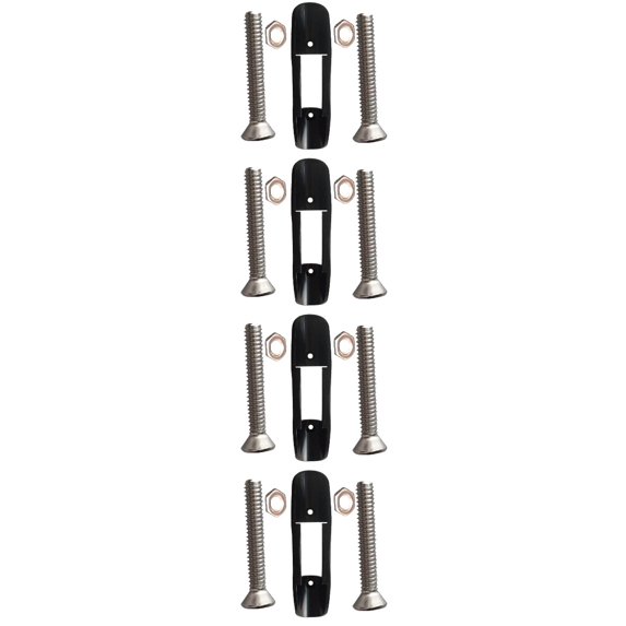 Raindrops 4 Sets Paddle Holder Deck Mounted Paddle Clamp Sturdy Paddle ...